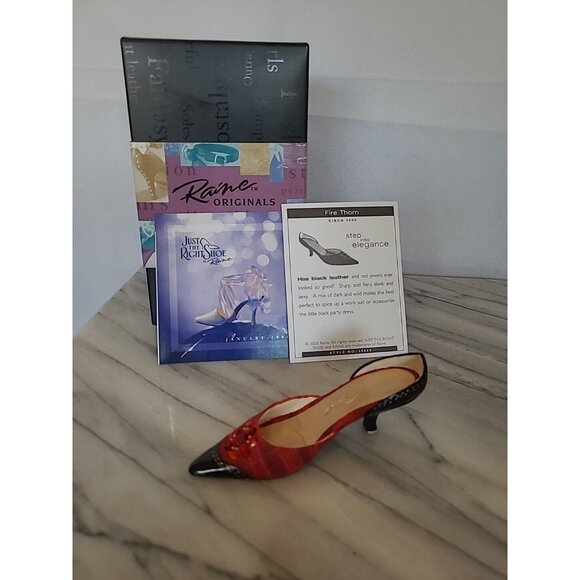 Raine | Accents | Just The Right Shoe 2556 Fire Thorn Miniature Resin ...